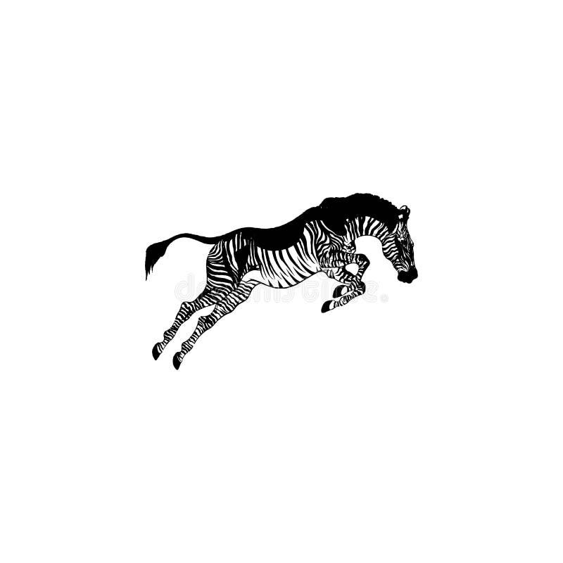 Zebra Logo Design Inspiration. Zebra Logo on White Background Stock ...