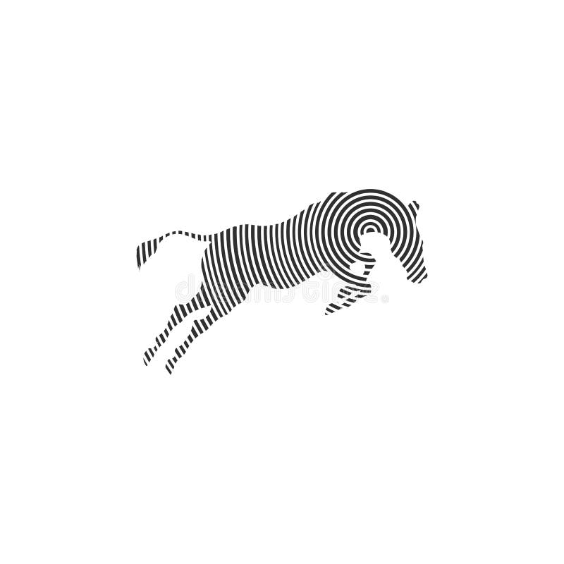 Zebra Logo Design Inspiration. Zebra Logo on White Background Stock ...