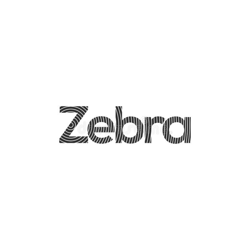Zebra Logo Design Inspiration. Zebra Logo on White Background Stock ...