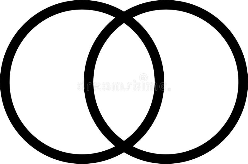 Circle Shape Icon with Outline Style Stock Vector - Illustration of ...