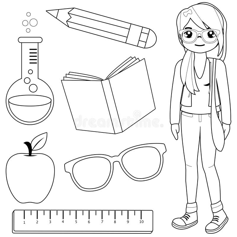 Classroom Objects Coloring Pages