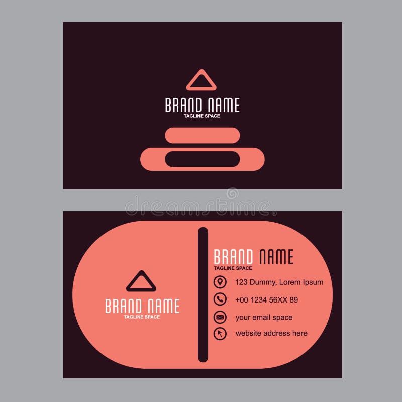 Professional Modern Printable Business Card, Invitation Card Design ...