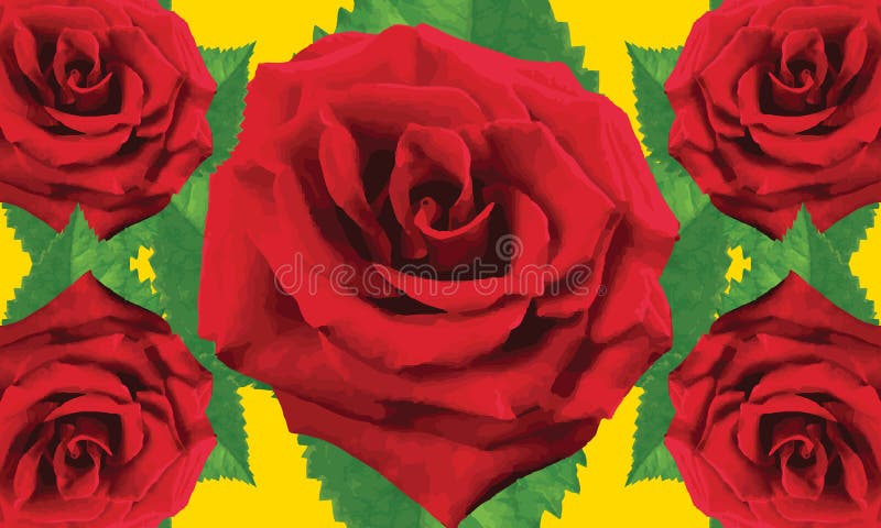 Beautiful Background of Roses Type 2 Stock Vector - Illustration of ...