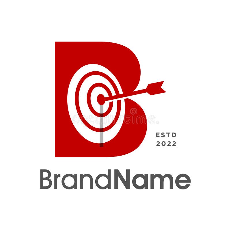 Modern Initial B Bow Target Logo Stock Vector - Illustration of archery ...