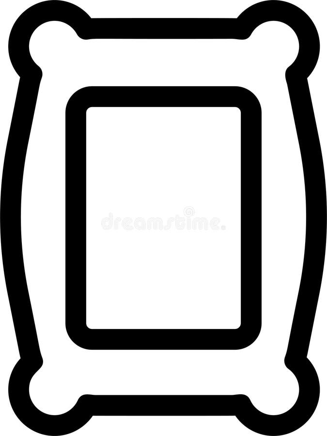 Gunny Bags Icon with Outline Style Stock Vector - Illustration of icon ...