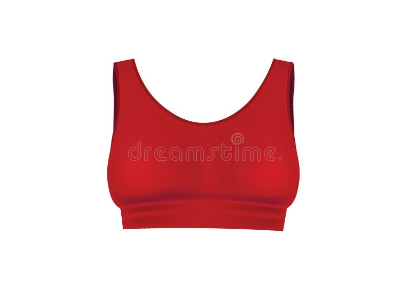 Red woman top stock vector. Illustration of fabric, lace - 254467529