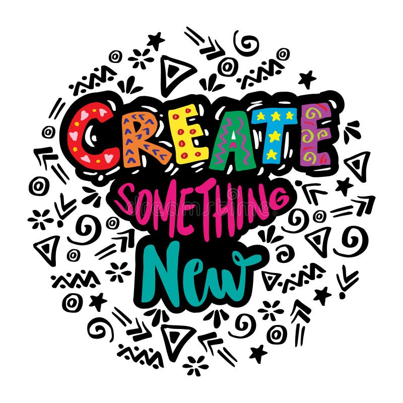 Create something stock vector. Illustration of positive - 47012070