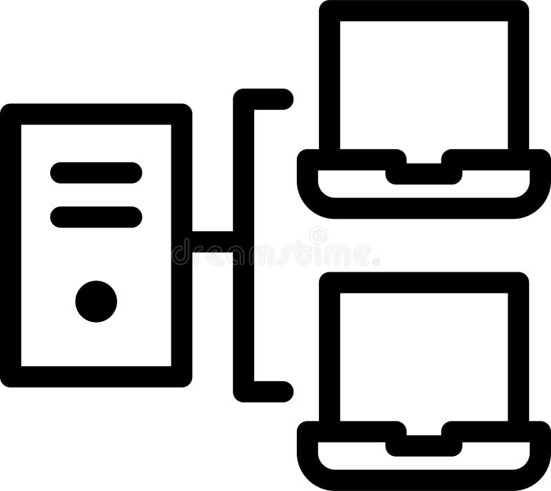 Lan Cloud Outline Stock Illustrations – 529 Lan Cloud Outline Stock ...