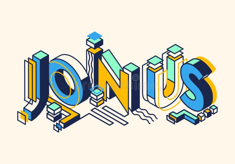 Join Us Lettering Stock Vector Illustration. Stock Vector ...