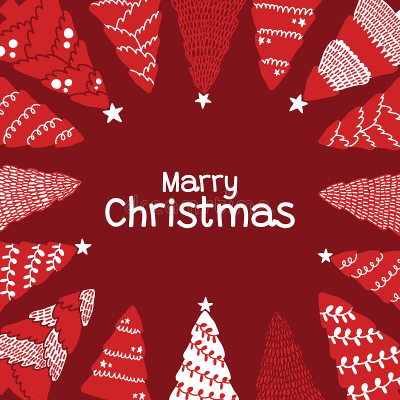 Cute Christmas Card or Banner Design Vector Stock Vector - Illustration ...