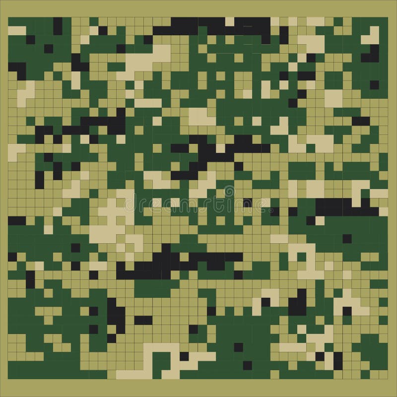 Camouflage, Military Pixel. Disguise from the Enemy Stock Vector ...
