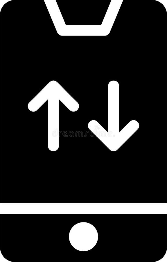 Data Connection Icon with Glyph Style Stock Vector - Illustration of ...