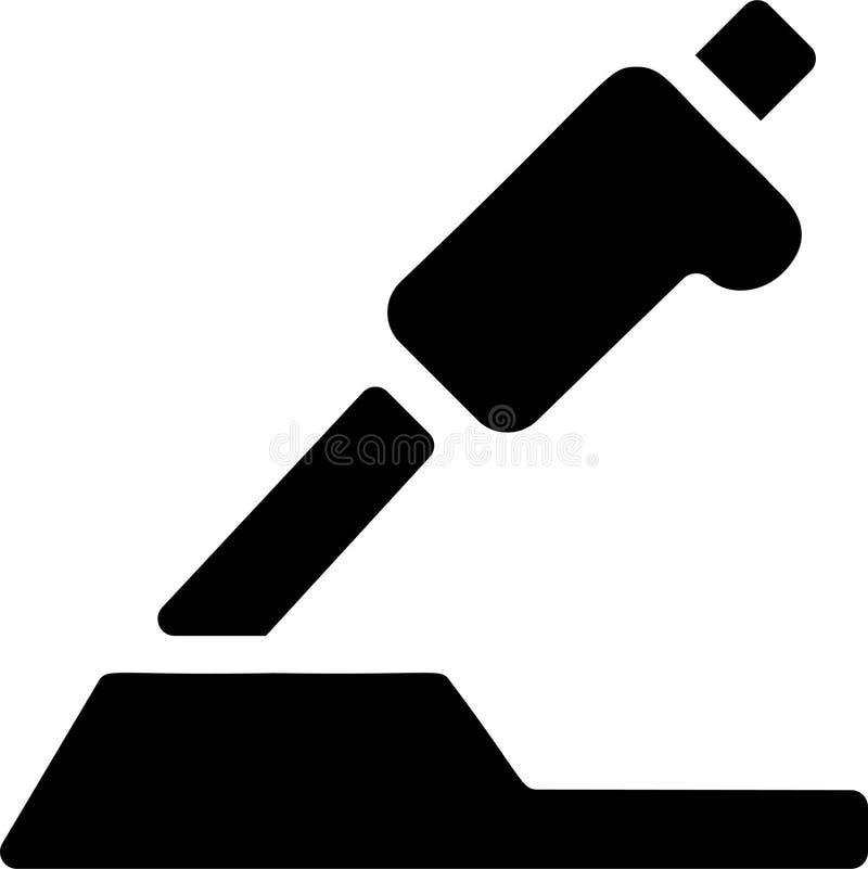 Car Break Icon with Glyph Style Stock Vector - Illustration of road ...