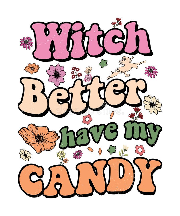 Groovy Style Halloween Typography T-shirt Design, Groovy T-shirt Design ...