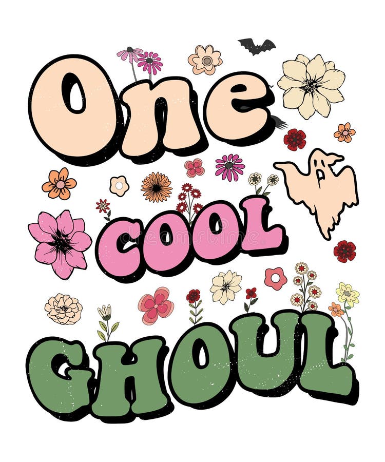 Groovy Style Halloween Typography T-shirt Design, Groovy T-shirt Design ...