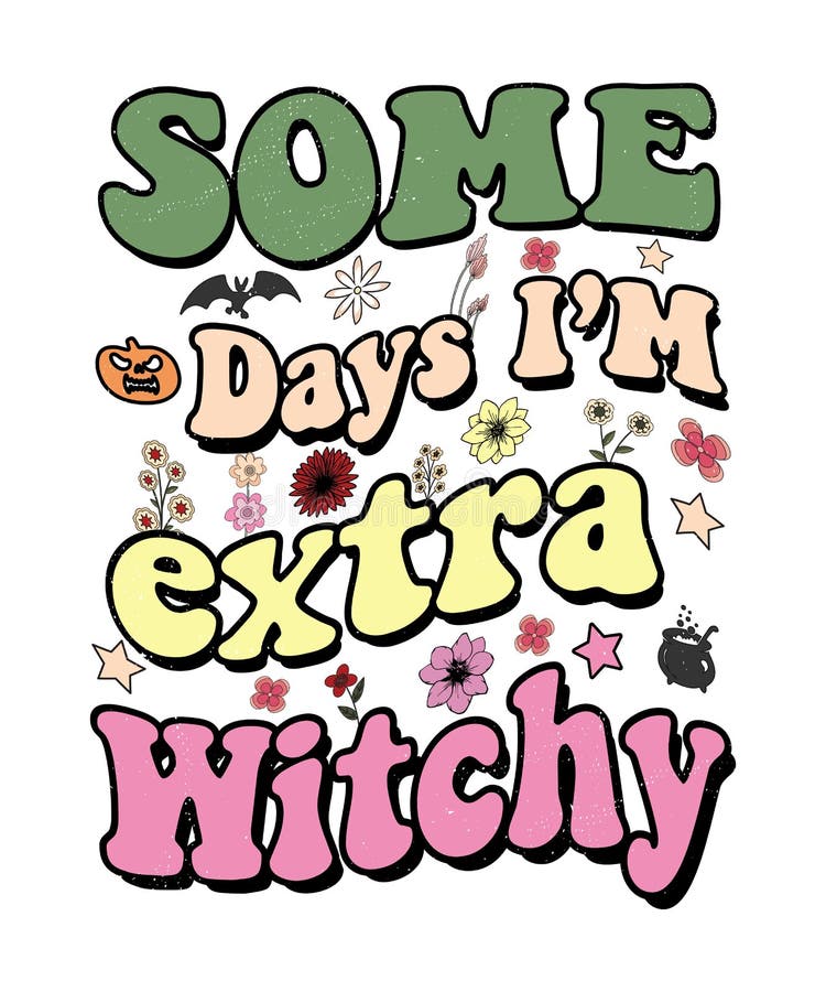 Groovy Style Halloween Typography T-shirt Design, Groovy T-shirt Design ...