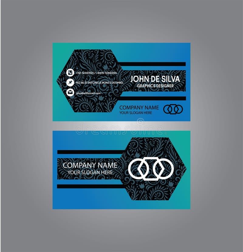 Professional Modern Printable Business Card, Invitation Card Design ...