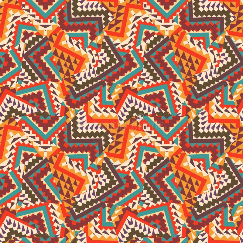Native Southwest American, Indian, Aztec, Navajo Seamless Pattern ...
