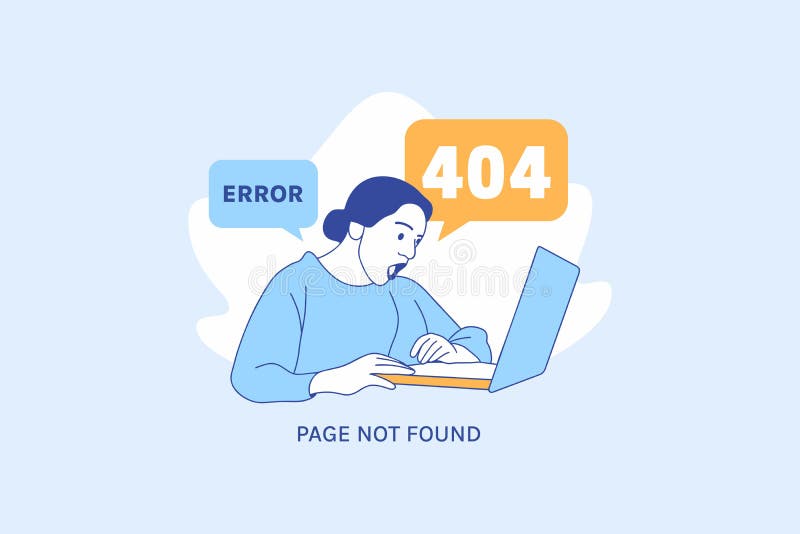 Error Design Concept Landing Page Stock Illustrations – 921 Error ...