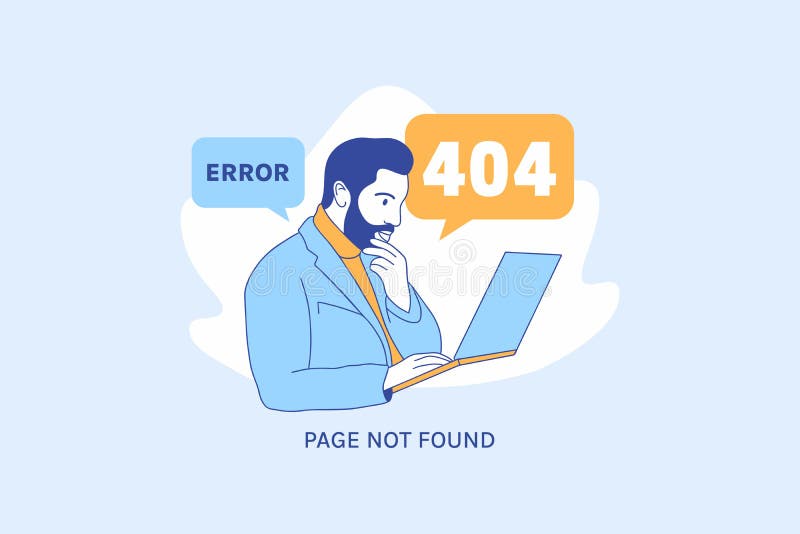Error Design Concept Landing Page Stock Illustrations – 921 Error ...