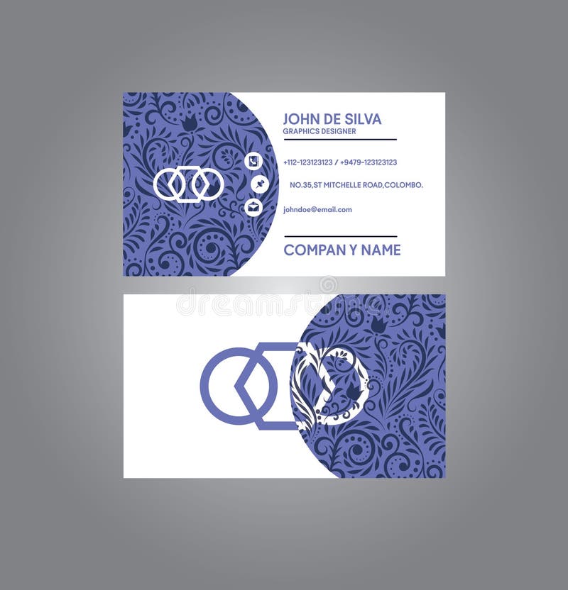 Professional Modern Printable Business Card, Invitation Card Design ...