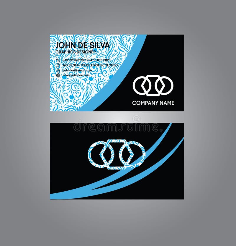 Professional Modern Printable Business Card, Invitation Card Design ...