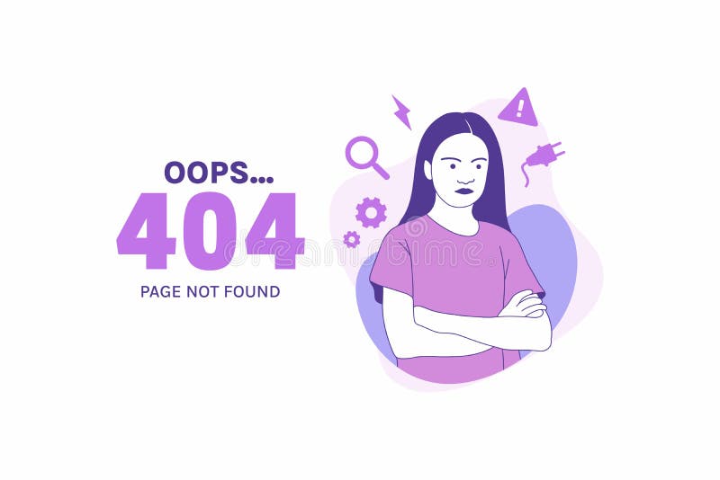Error Design Concept Landing Page Stock Illustrations – 921 Error ...