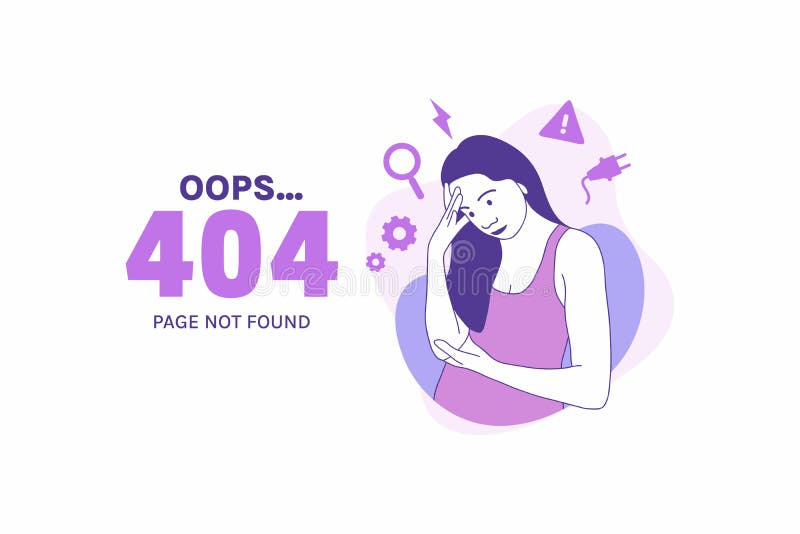 Error Design Concept Landing Page Stock Illustrations – 921 Error ...