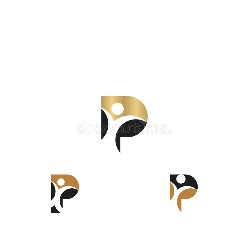 Alphabet Letters Initials Monogram Logo P, PP Stock Illustration ...