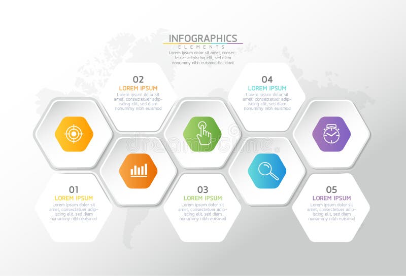Connecting Steps Business Infographic Template Stock Vector ...