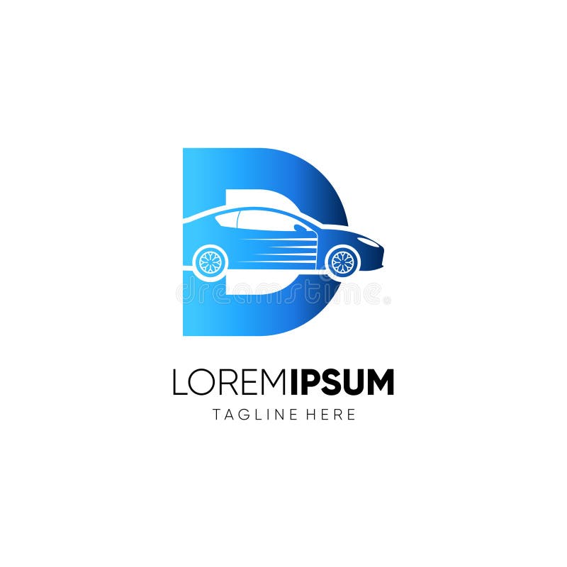 Letter D Initial Car Logo Design Vector Icon Graphic Stock Vector ...