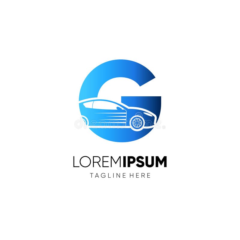 Letter G Initial Car Logo Design Vector Icon Stock Vector ...