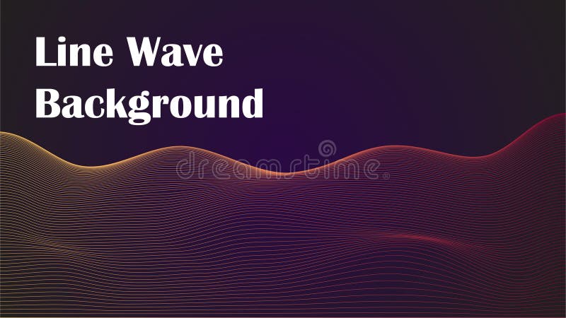 Line wave Background stock vector. Illustration of flow - 255309619