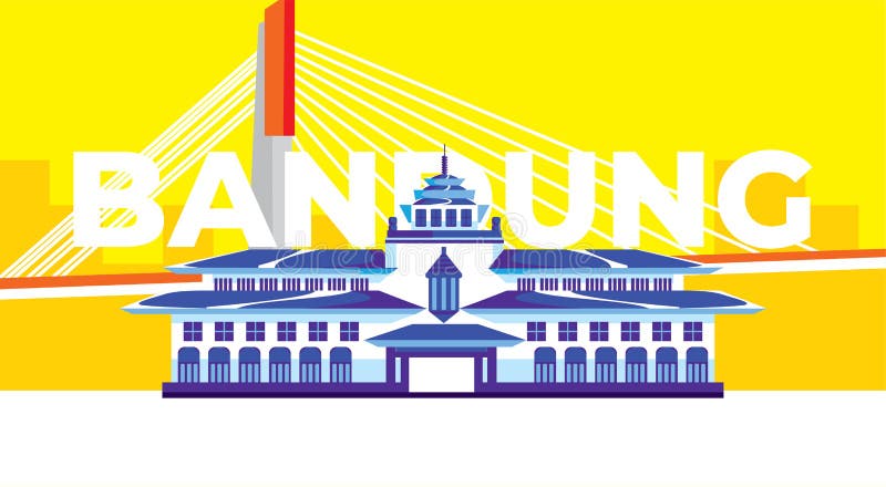 Gedung Sate is Famous Building Landmark from Bandung West Java ...