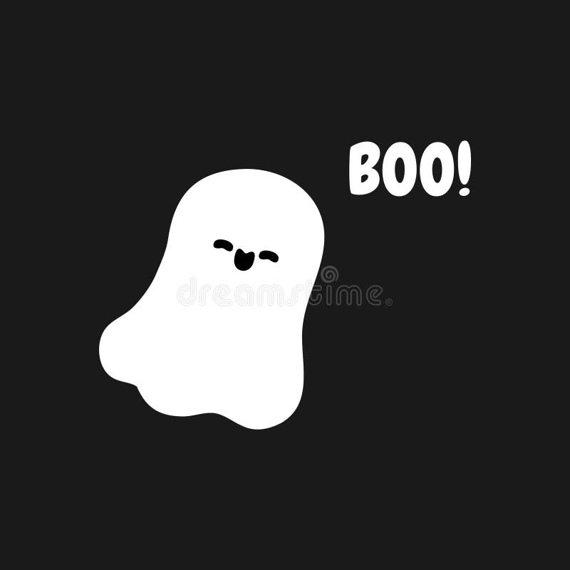 Little Cute Ghosts Happy Halloween Trick or Treating, Halloween Scary ...