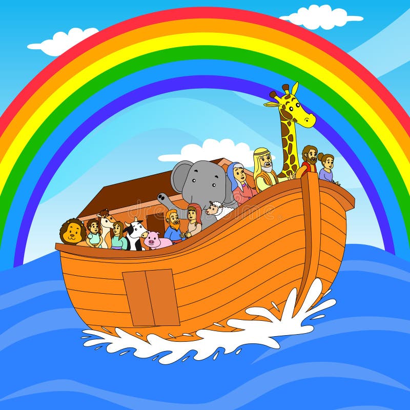 Cartoon Children Ark Stock Illustrations – 38 Cartoon Children Ark ...