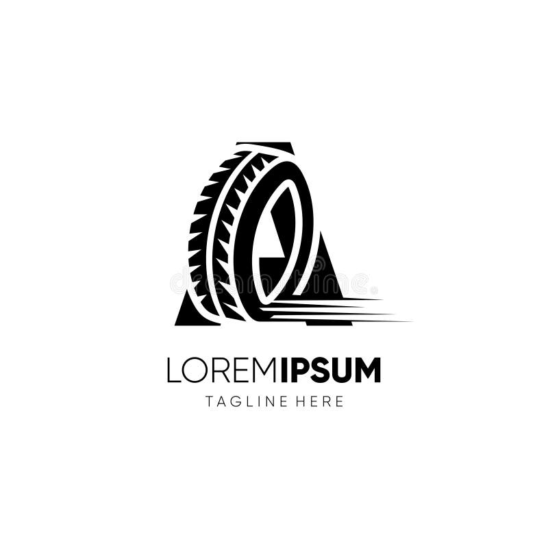 Letter a Tire Logo Design Vector Icon Graphic Emblem Illustration Stock ...