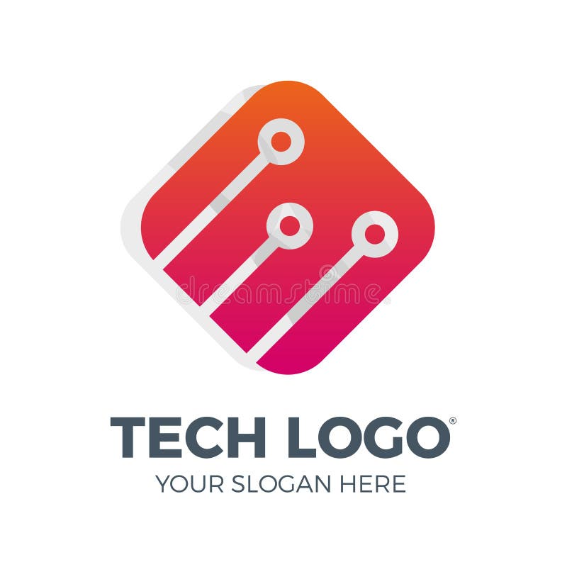 Technology Logo, Computer and Data Related Business, Hi-tech and ...