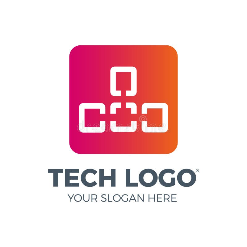Technology Logo, Computer and Data Related Business, Hi-tech and ...