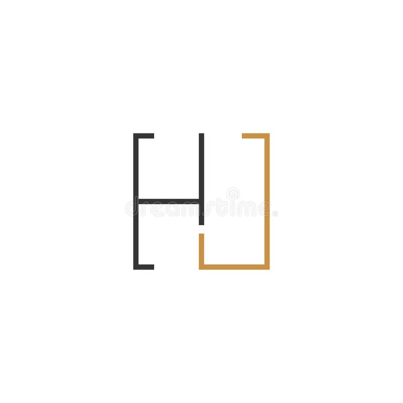 Alphabet Letters Initials Monogram Logo HJ, JH, J and H Stock Vector ...
