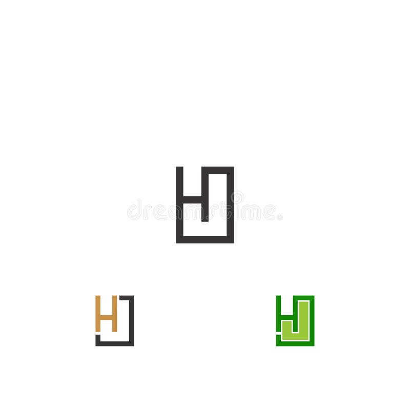 Alphabet Letters Initials Monogram Logo HJ, JH, J and H Stock Vector ...