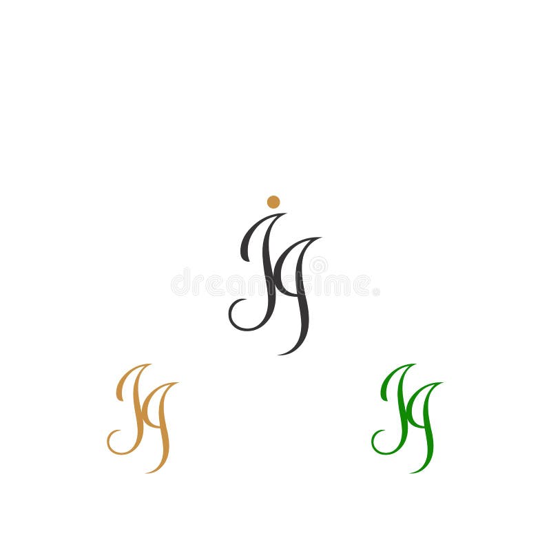 Alphabet Letters Initials Monogram Logo HJ, JH, J and H Stock Vector ...