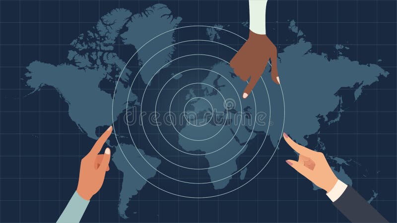 Global Supply Chain Management Vector Illustration Stock Vector ...