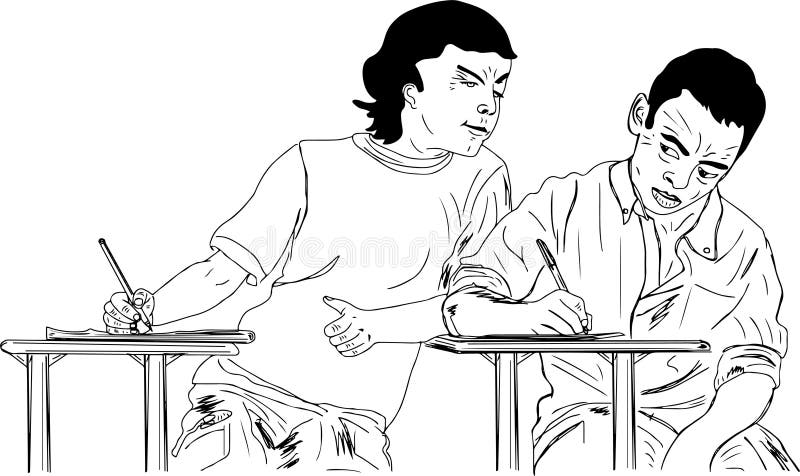 Child Copying Stock Illustrations – 37 Child Copying Stock ...