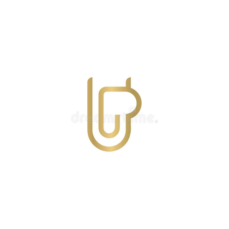 Alphabet Letters Initials Monogram Logo PU, UP, U and P Stock ...