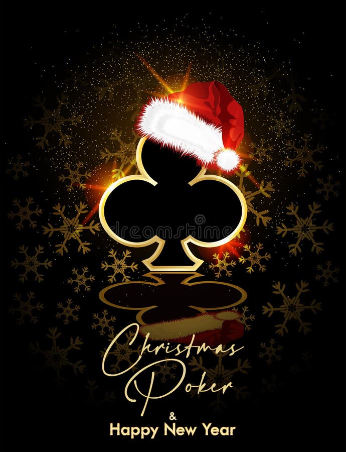 New Year Banner. Christmas Casino Poker Club Sign, Vector Stock Vector ...