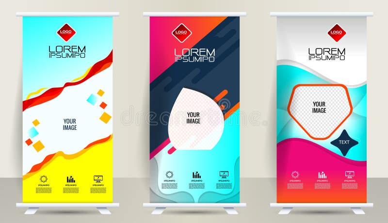 Business Roll Up Display, Standee Design Banner, Corporate Digital Roll ...