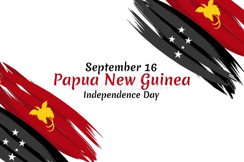 September 16, Independence Day of Papua New Guinea. Stock Vector ...