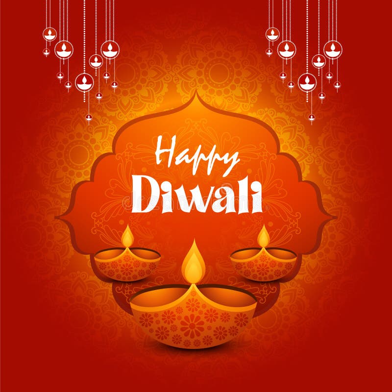 Creative Concept of Indian Festival of Lights. Happy Diwali. Stock ...