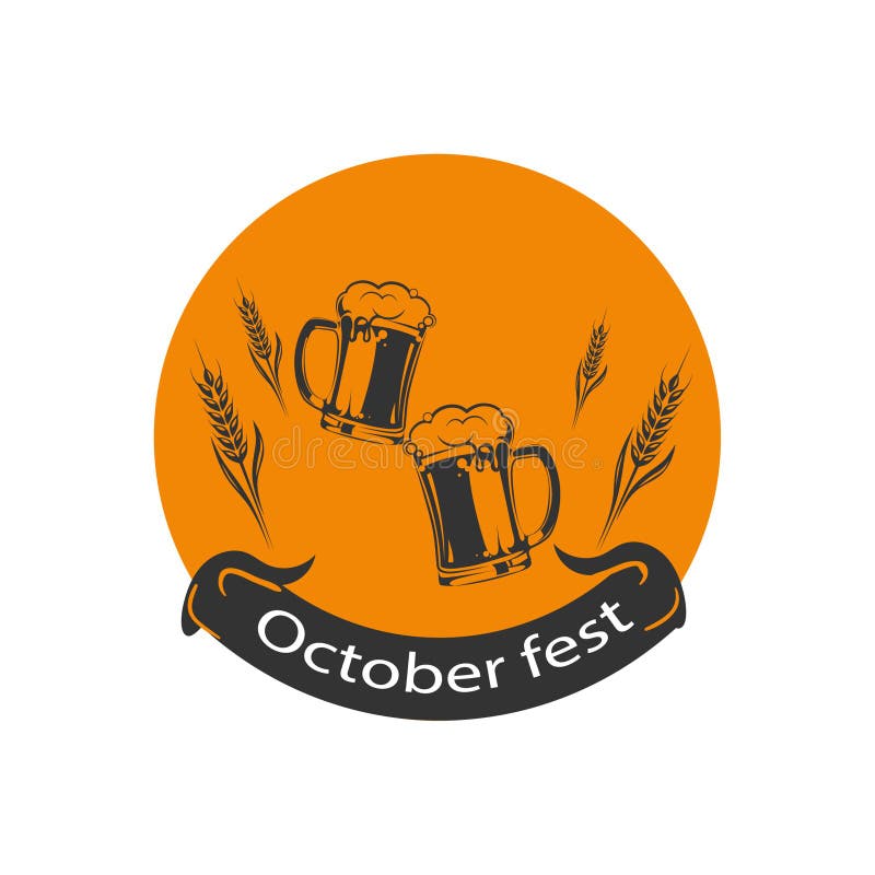 October Fest Vector Art Design Stock Vector - Illustration of ...